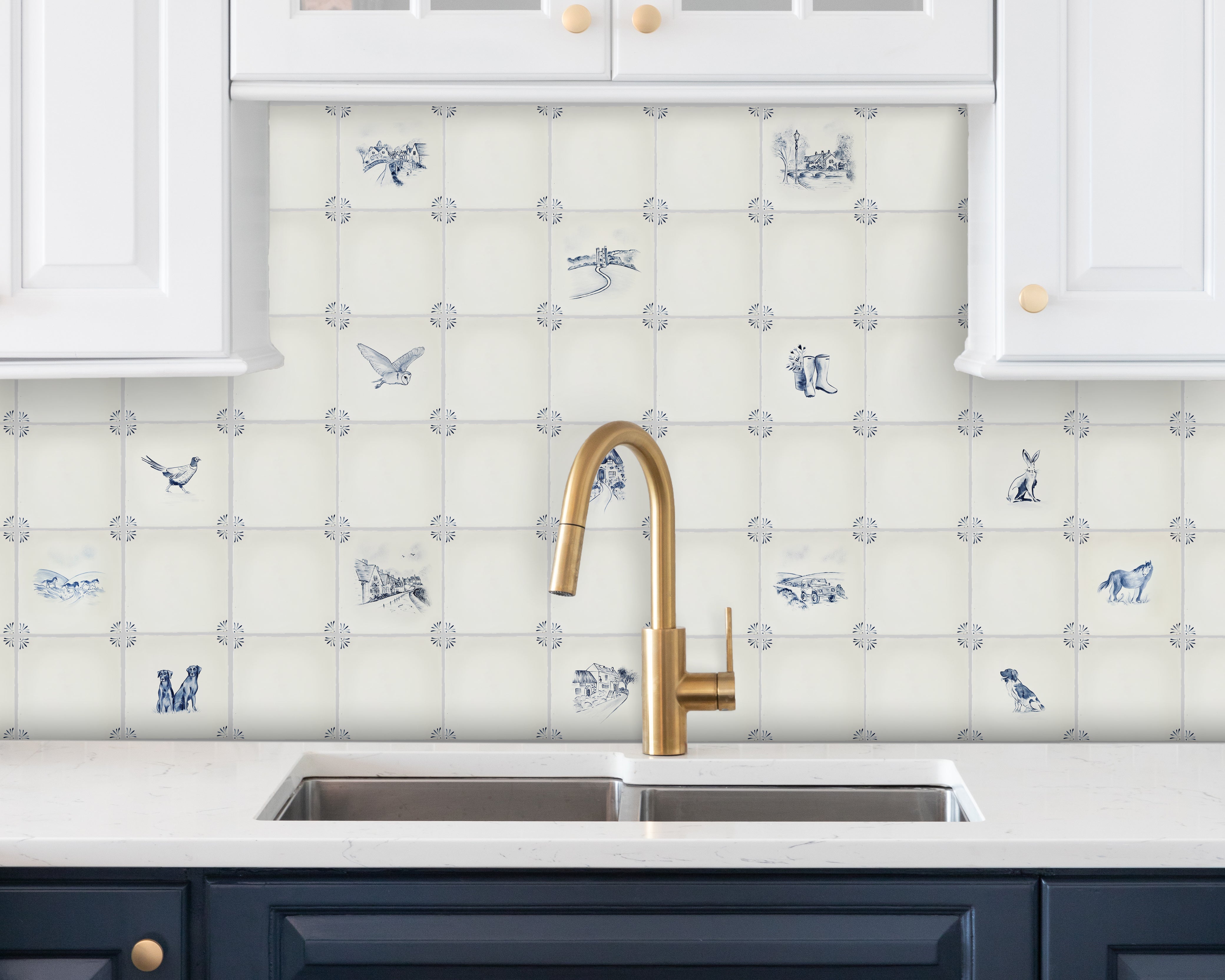 Cotswold Delft Jumping Spaniel – Decorum Studio Cornwall