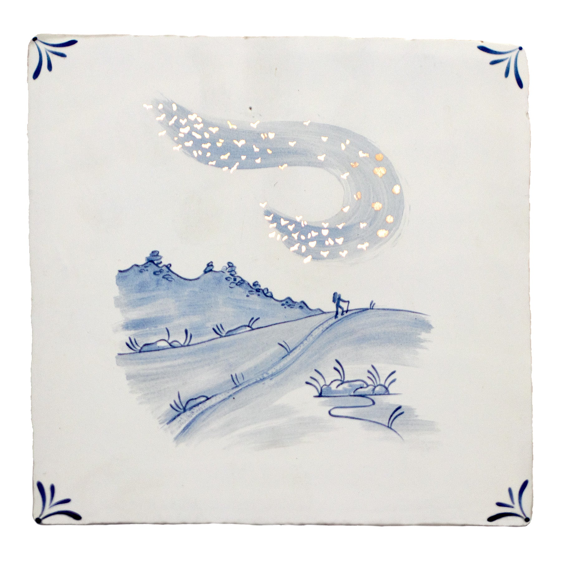 Wilderness Delft Murmurations with Gold – Decorum Studio Cornwall