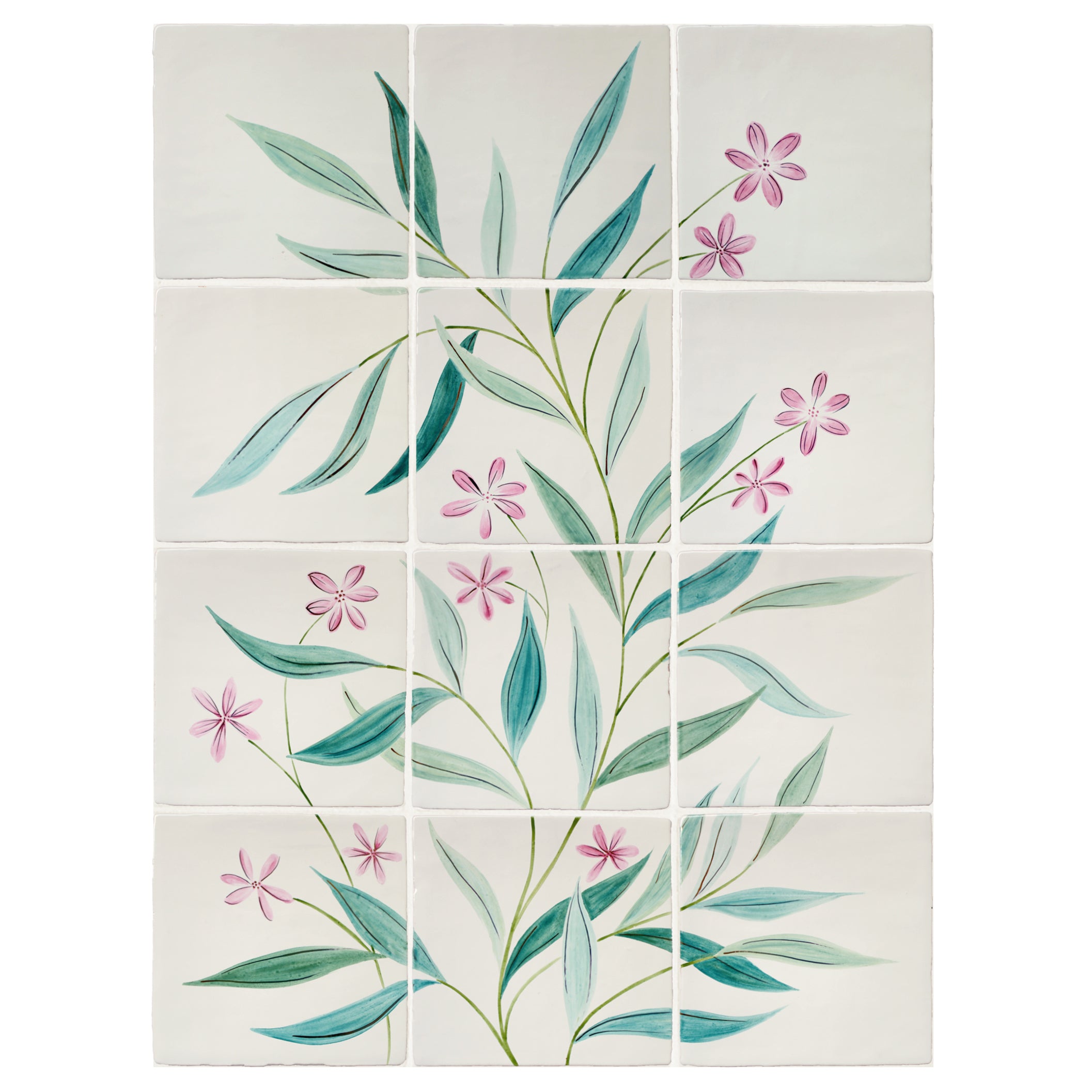 Willow 12 Tile Mural – Decorum Studio Cornwall